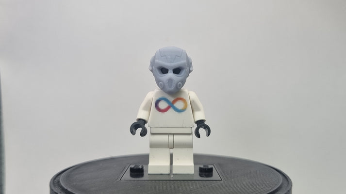 Building toy custom 3D printed super hero back wards fast runner mask ...